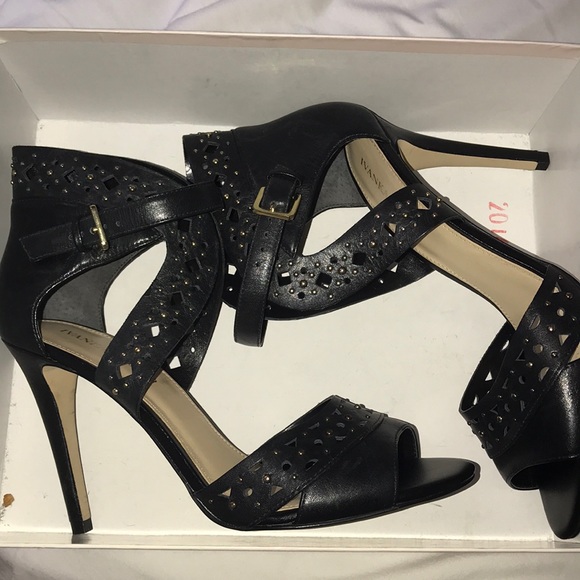 Ivanka Trump | Shoes | Studded Leather Sandals | Poshmark